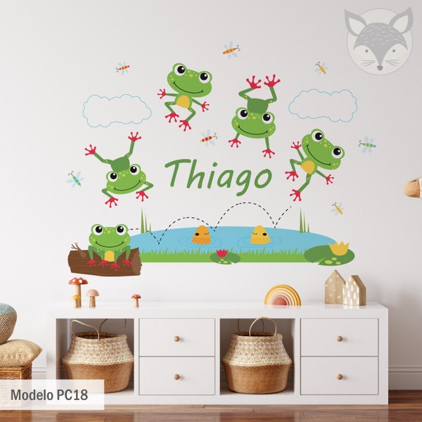 Frog Wall Decal - Etsy