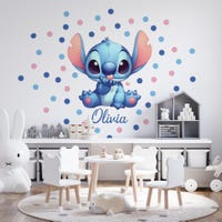 Stitch Popular Characters Room Decorations Removable Vinyl Wall ...