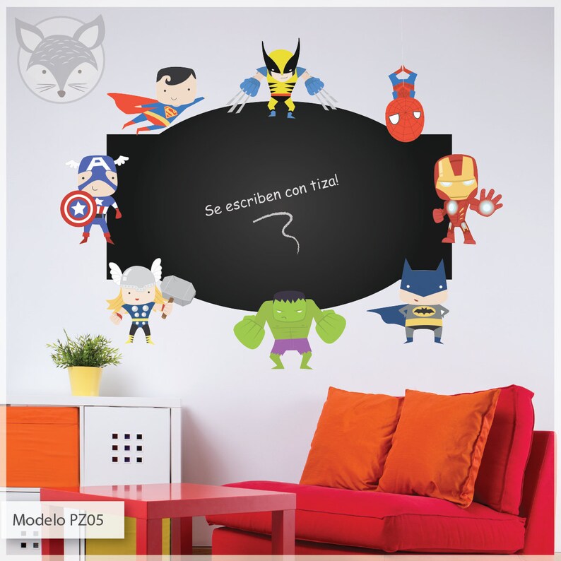 Superhero Wall Decal Superhero Background Superhero Fabric - Etsy