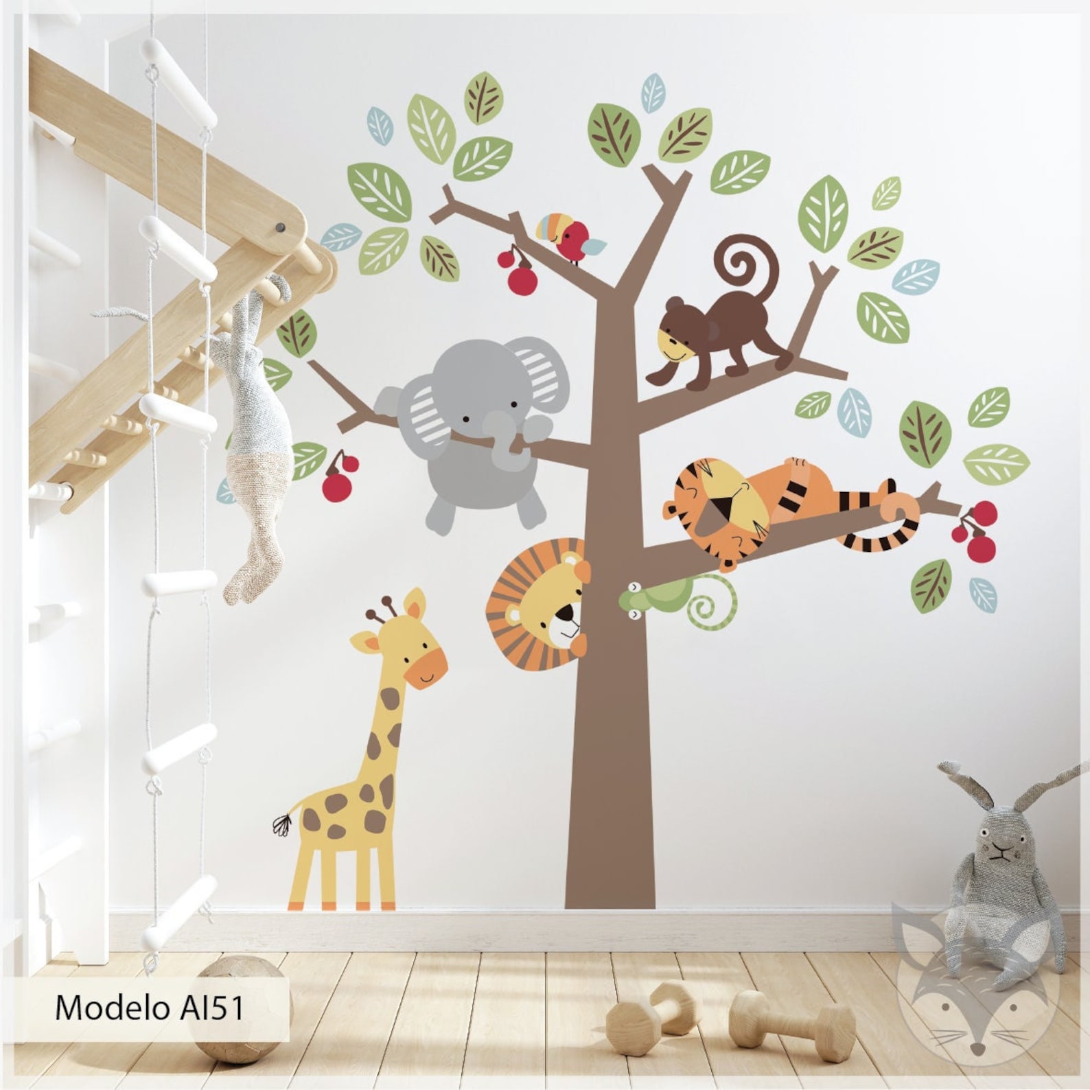 Forest Wall Decal Woodland Wall Decal Tree Wall Sticker - Etsy