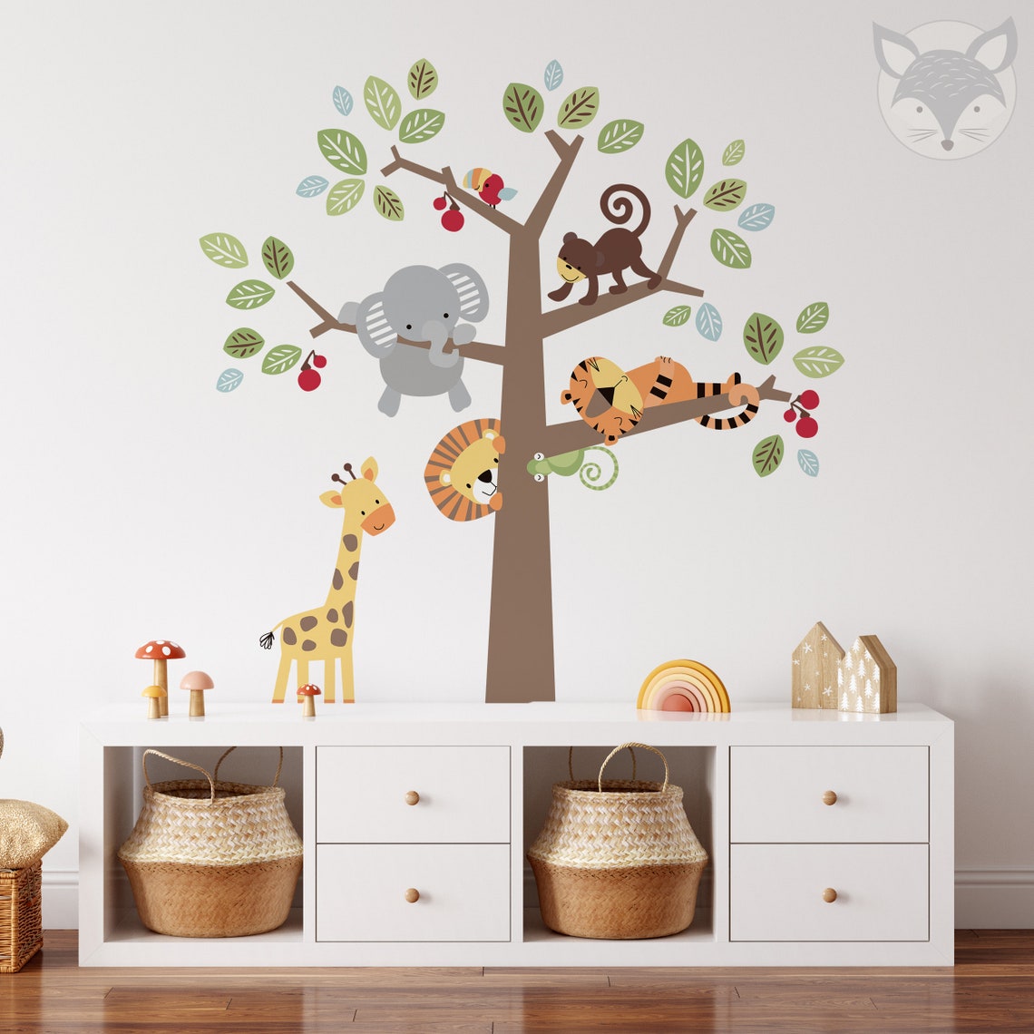 Forest Wall Decal Woodland Wall Decal Tree Wall Sticker - Etsy