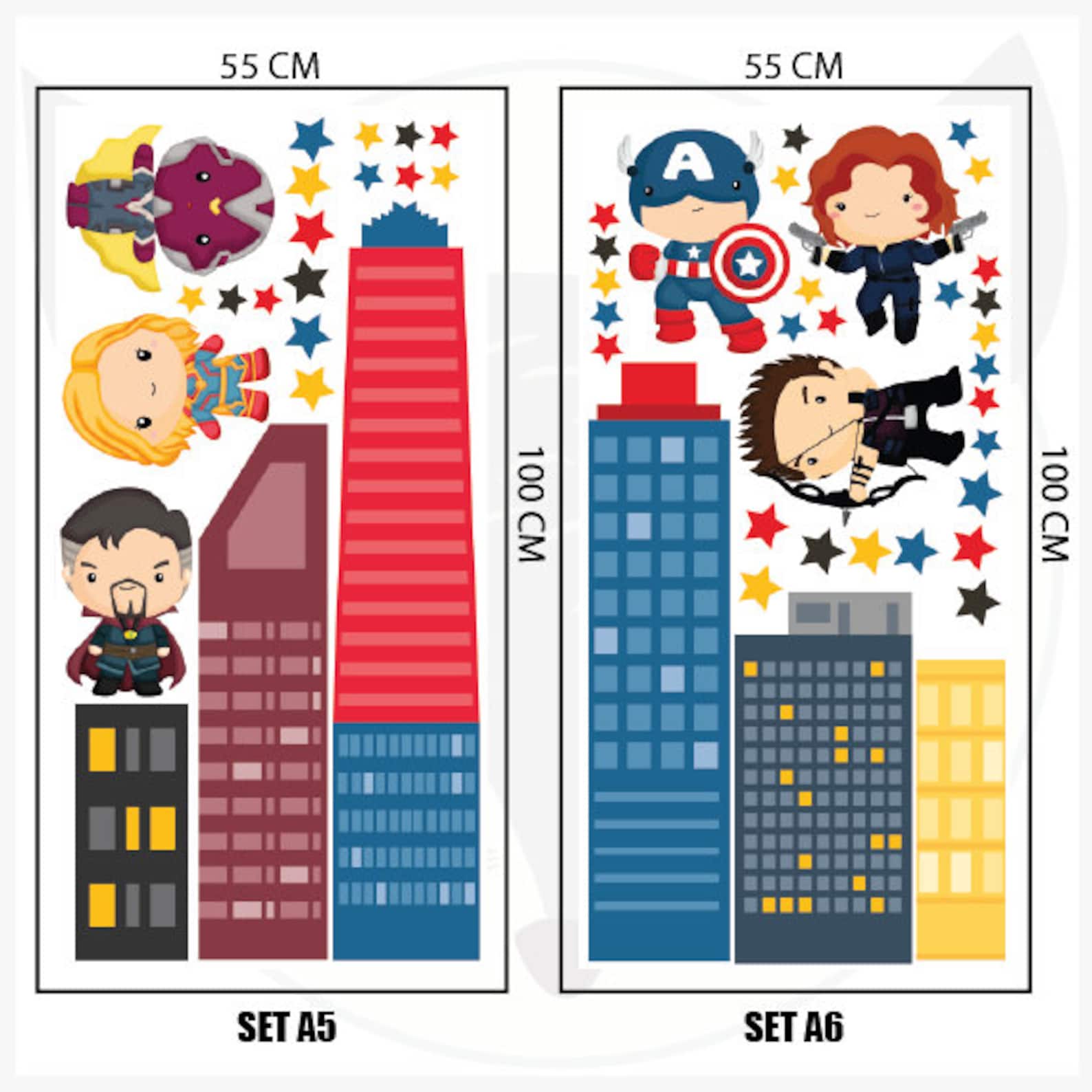 Superhero Wall Decal Superhero Background Superhero Fabric | Etsy