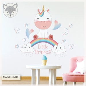 Unicorn Wall Decal, Unicorn Wall Sticker, Unicorn Wall Decor, Unicorn ...