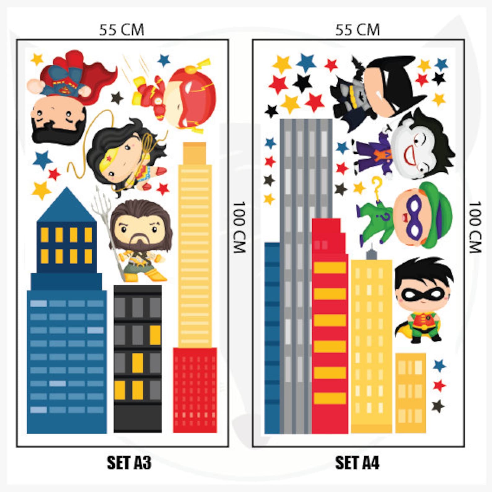 Superhero Wall Decal Superhero Background Superhero Fabric - Etsy
