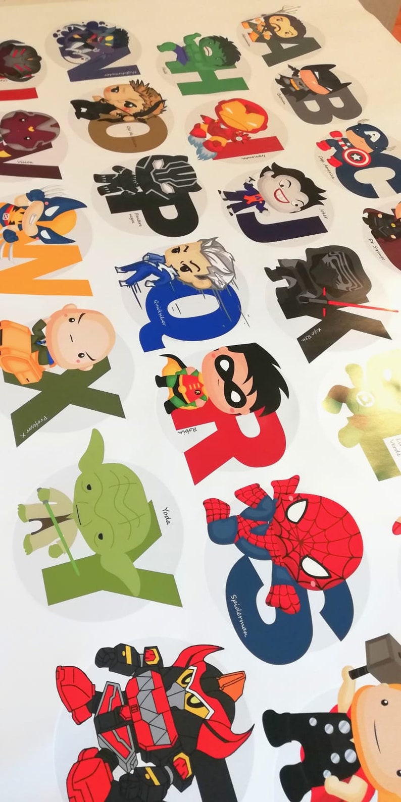 Superhero Wall Decal, Superhero Letters, Superhero Background ...