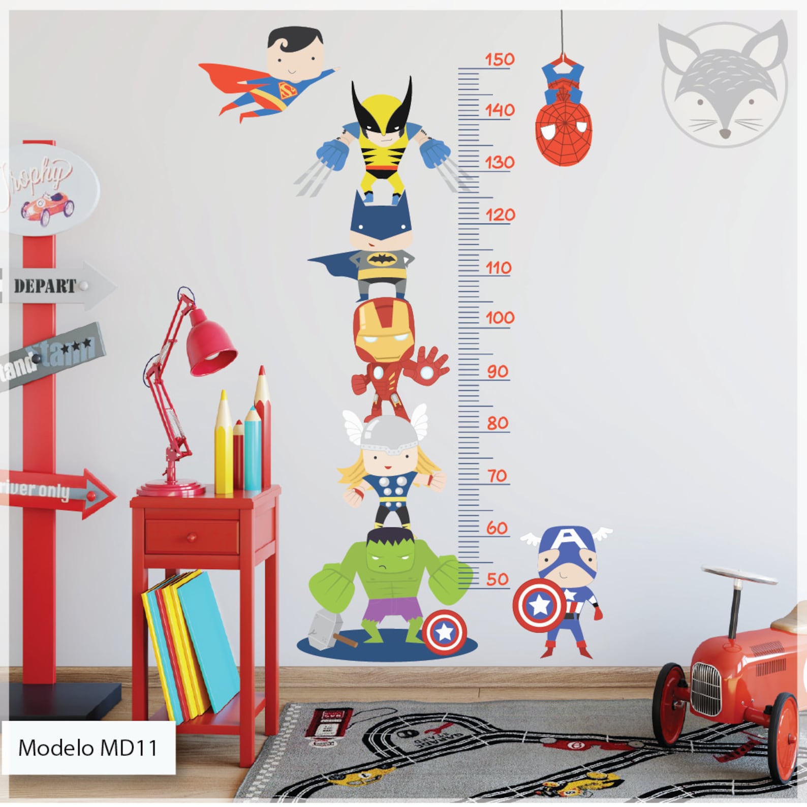 Superhero Wall Decal Superhero Background Superhero Fabric - Etsy