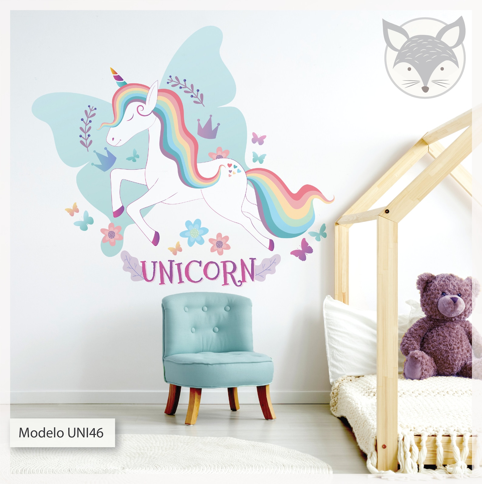 Unicorn Wall Decal Unicorn Wall Sticker Unicorn Wall Decor - Etsy