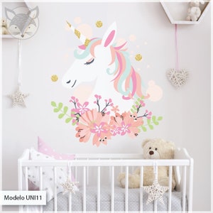 Unicorn Wall Decal, Unicorn Wall Sticker, Unicorn Wall Decor, Unicorn ...