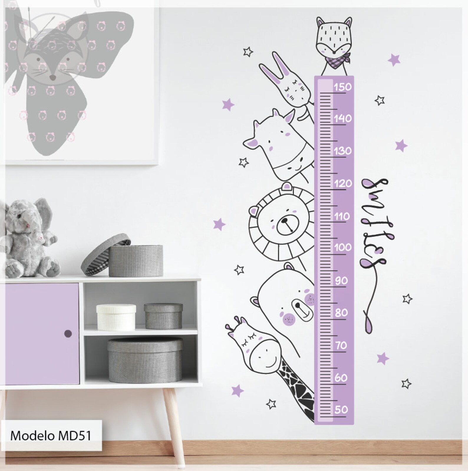 Wall Decore Wood Growth Chart Growth Chart Decal Hanging | Etsy