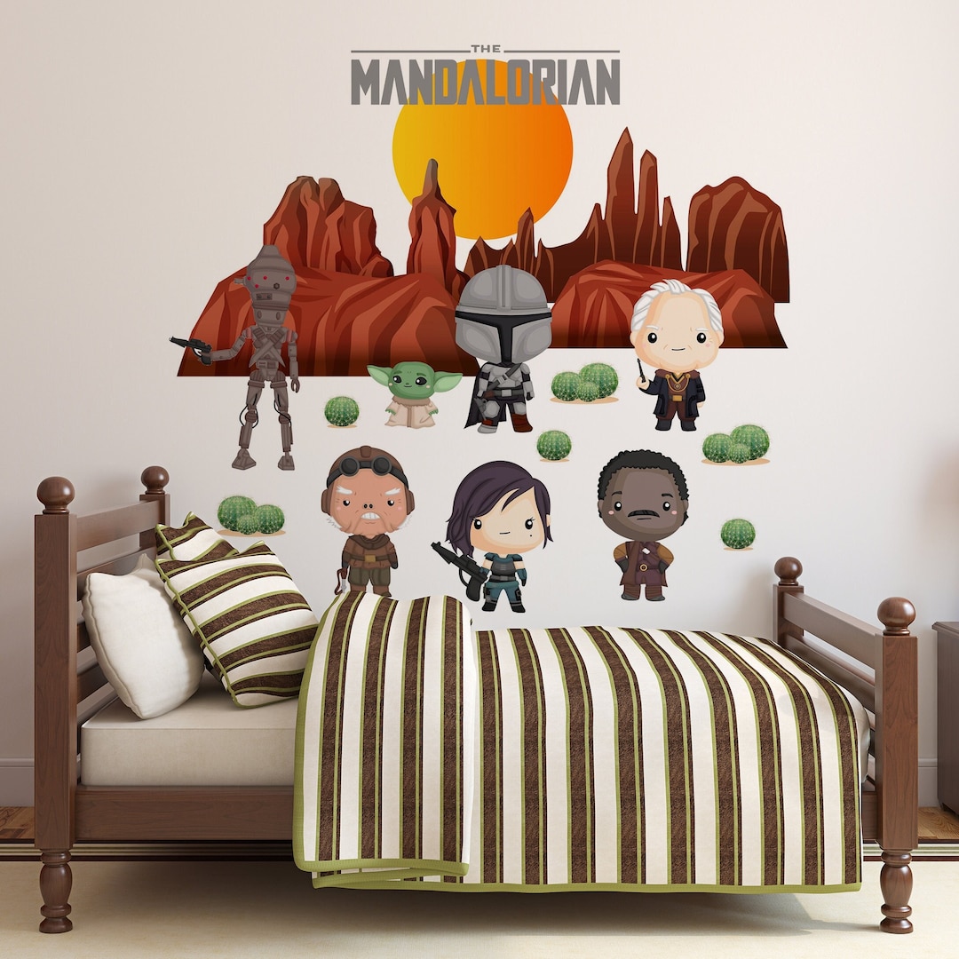 Baby Yoda Sticker, Mandalorian Sticker, Mandalorian Art, Mandalorian ...