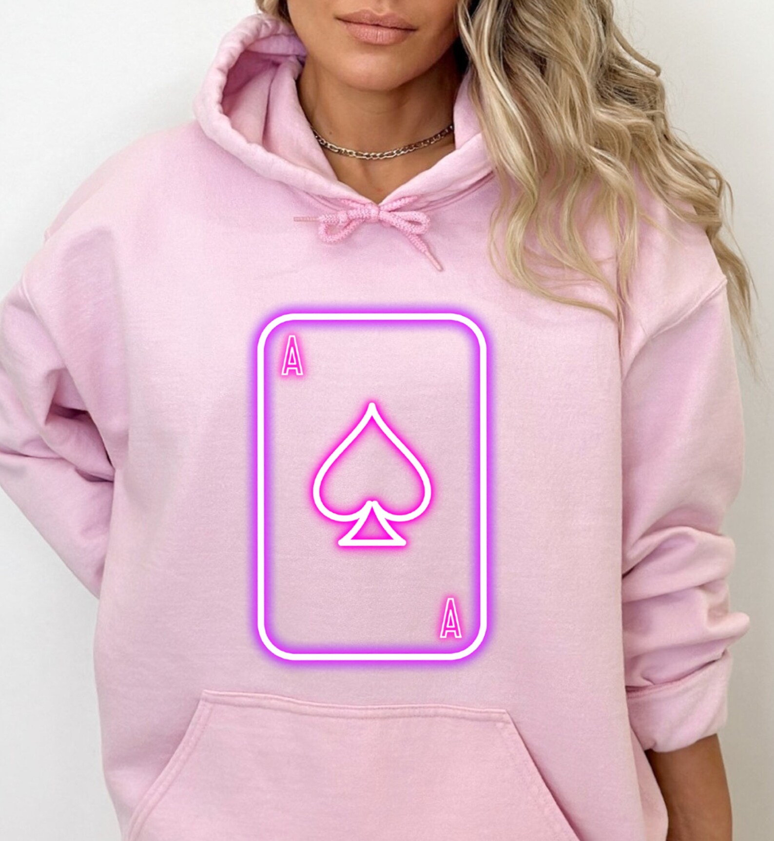 Neon Spade A Card Hoodie, Cute Neon Color Gift, Trendy Women Hoodie ...