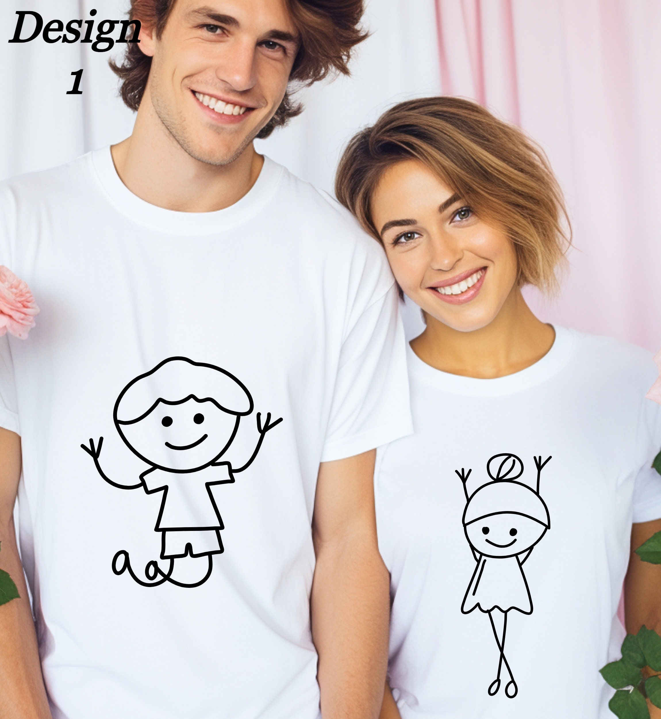 Custom Couple Stick Figure Shirt, Funny Halloween Party Women and Men ...