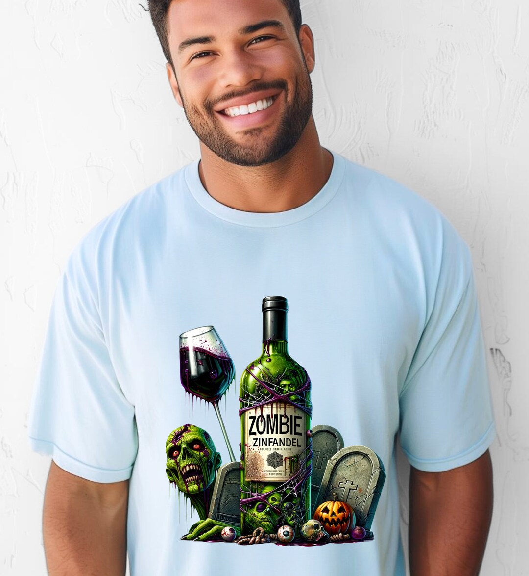 Zombie Zinfandel Halloween T-shirt, Spooky Wine Lover Gift - Etsy