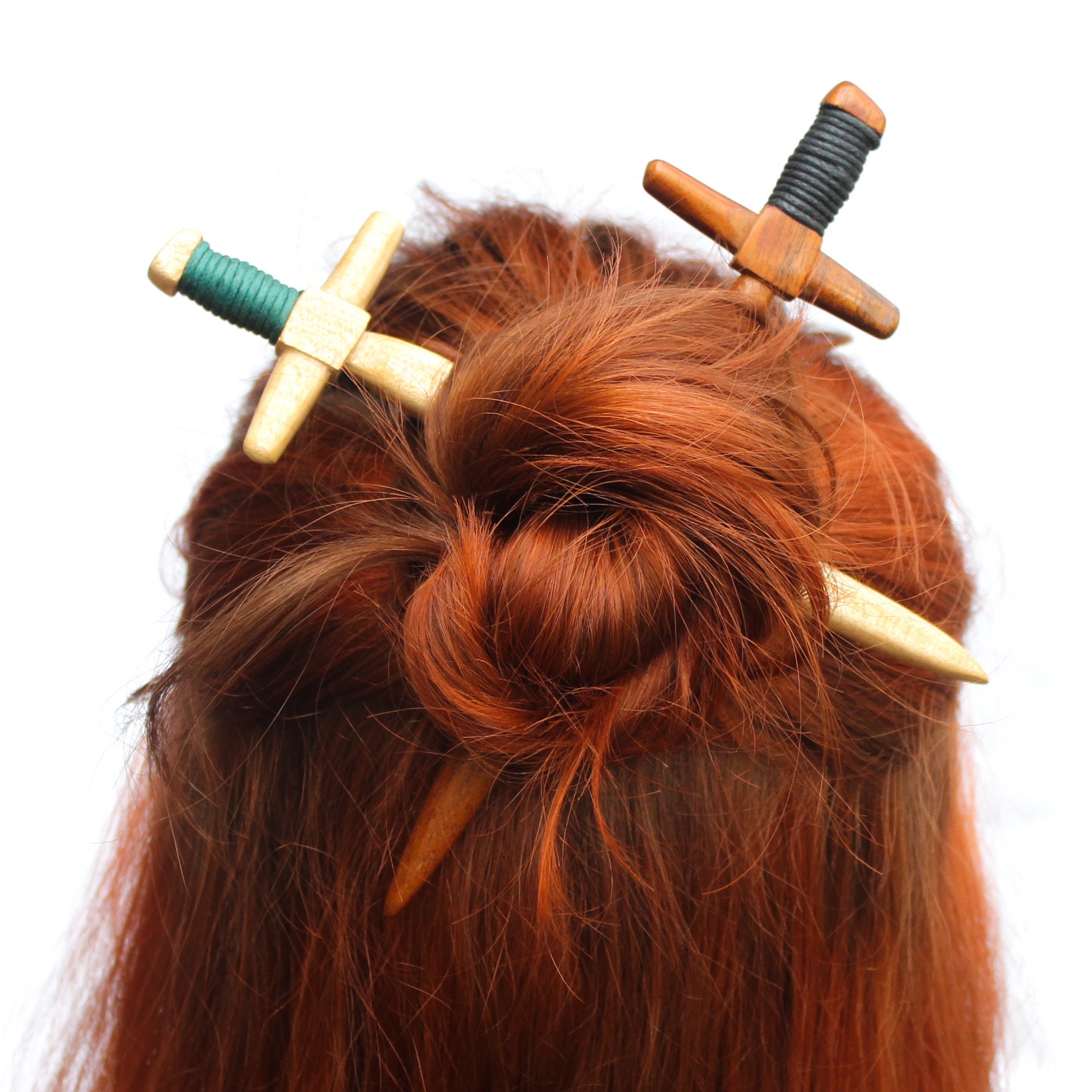 Sword Hair Stick LARP clothing Wooden Hair Clip | Etsy