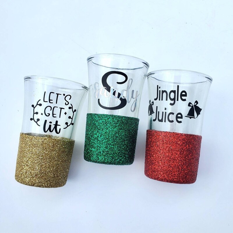 Christmas Shot Glass - Etsy