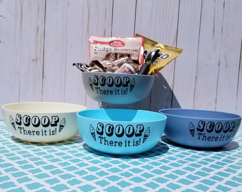 Personalized Ice Cream Bowl Ice Cream Gift Ice Cream Kit | Etsy