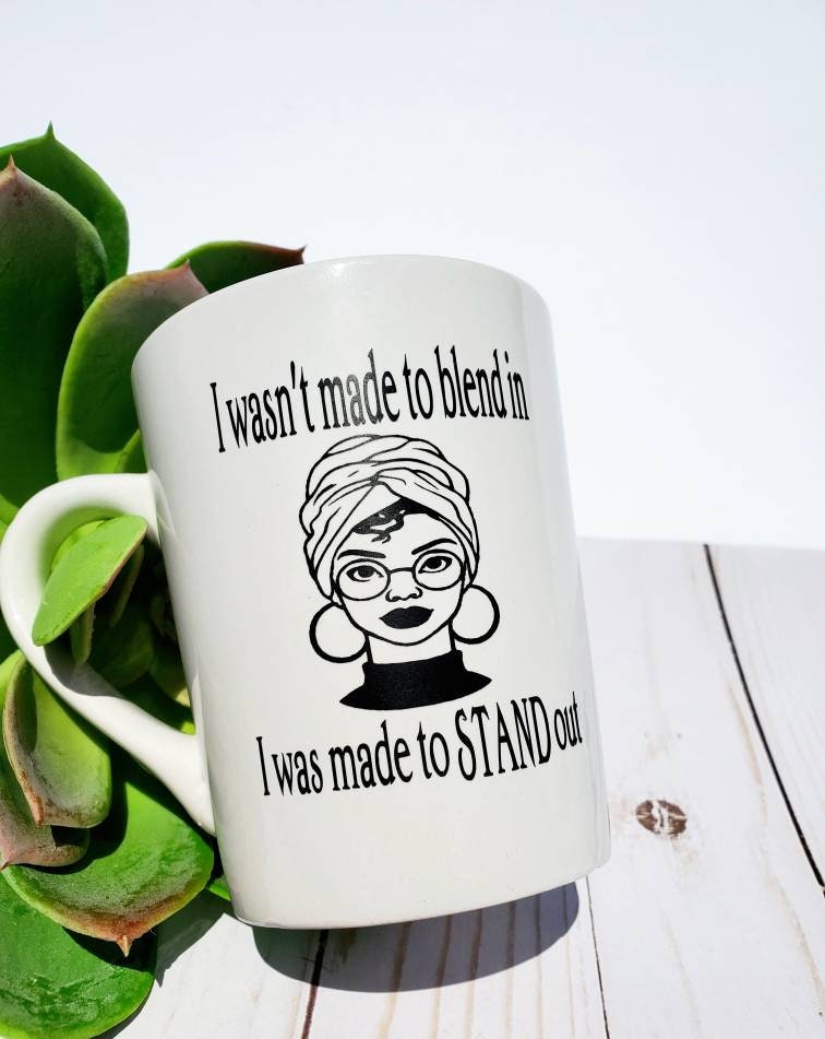 Girl Power Mug, Black Girl Magic, Strong Women Mug, White Mug, Gift for ...