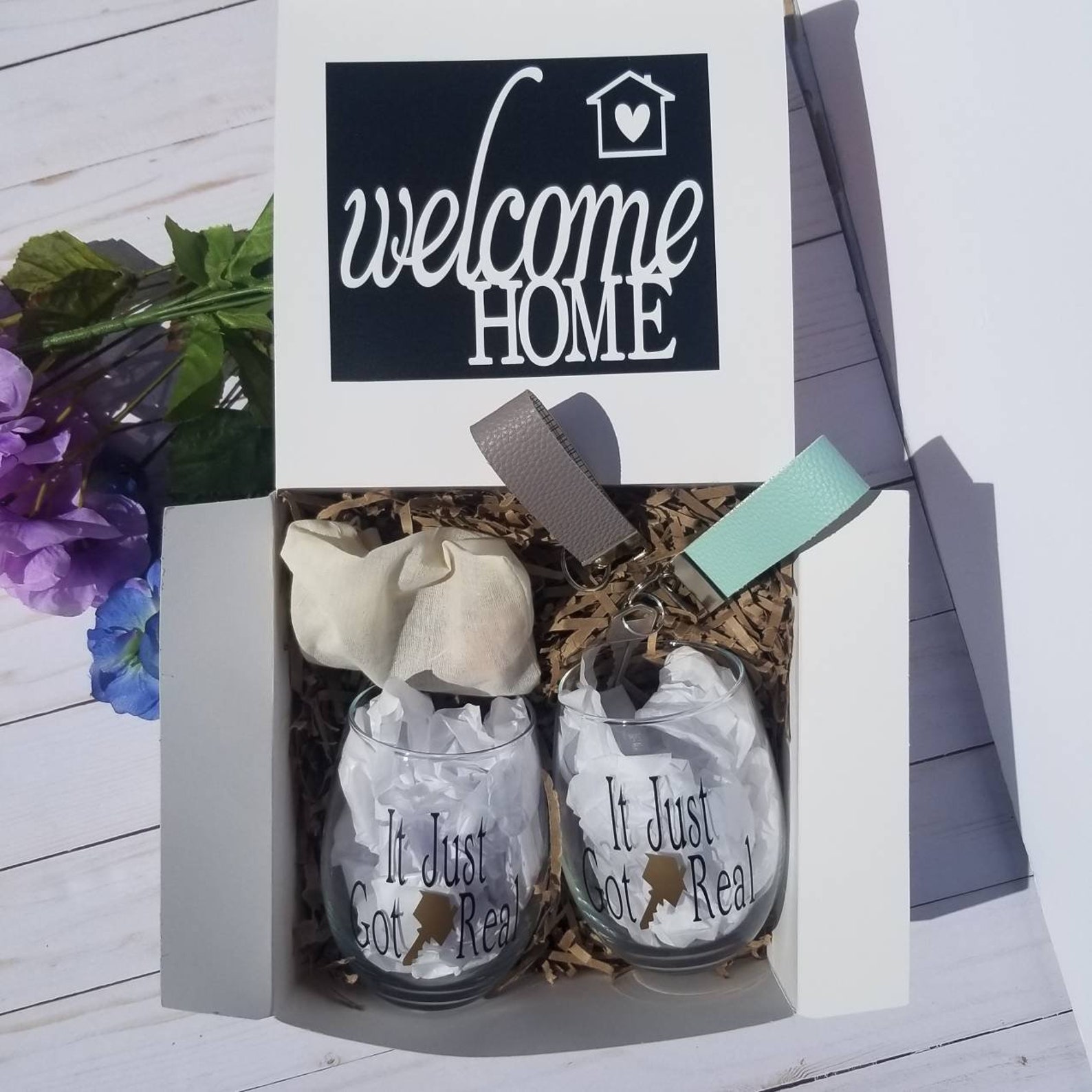 Housewarming Gift, Housewarming Glass, Real Estate Client Gifts, House ...