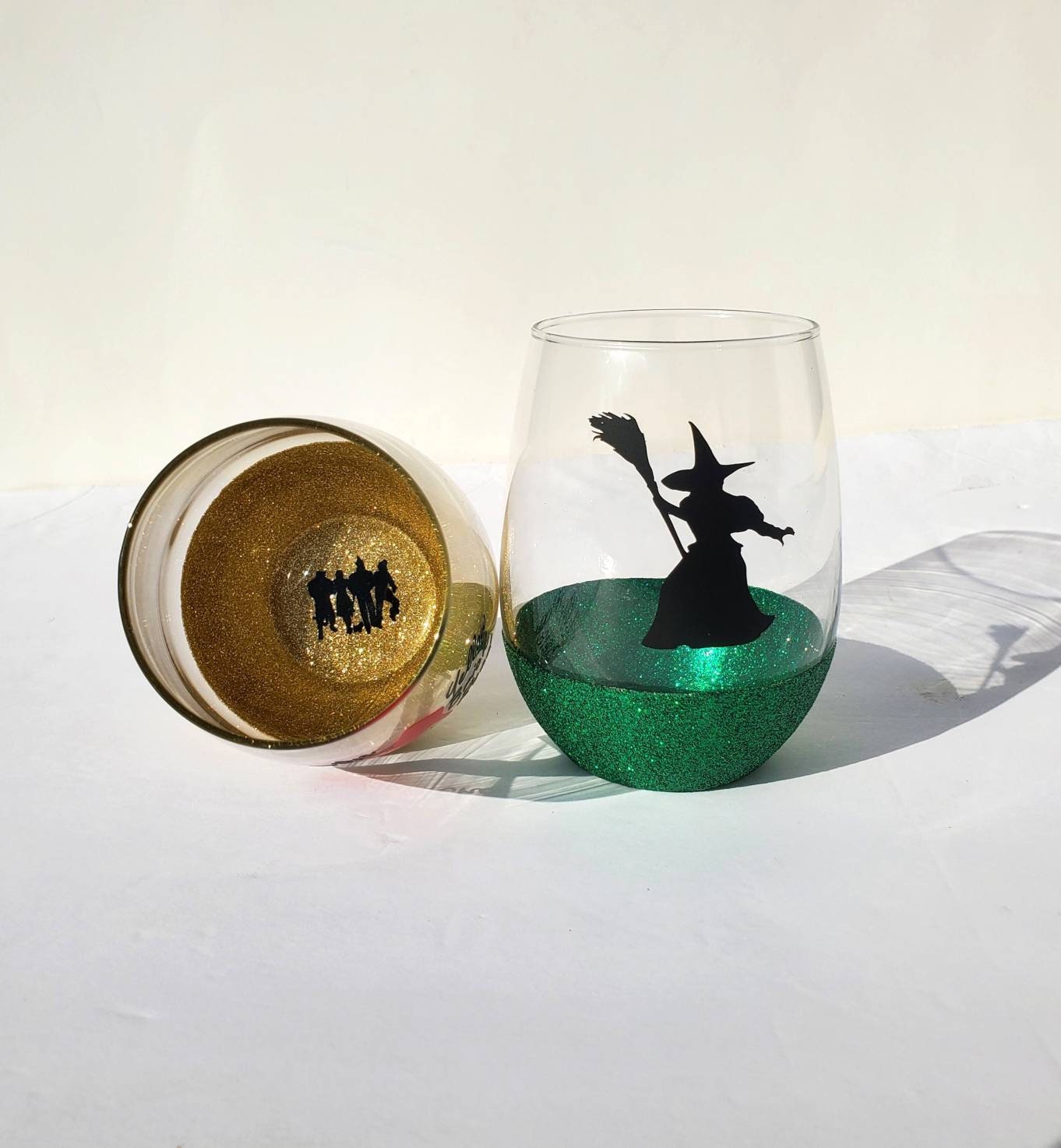 Wizard of Oz Theme Glass, Wicked Witch Glass, Dorothy Theme Glass ...