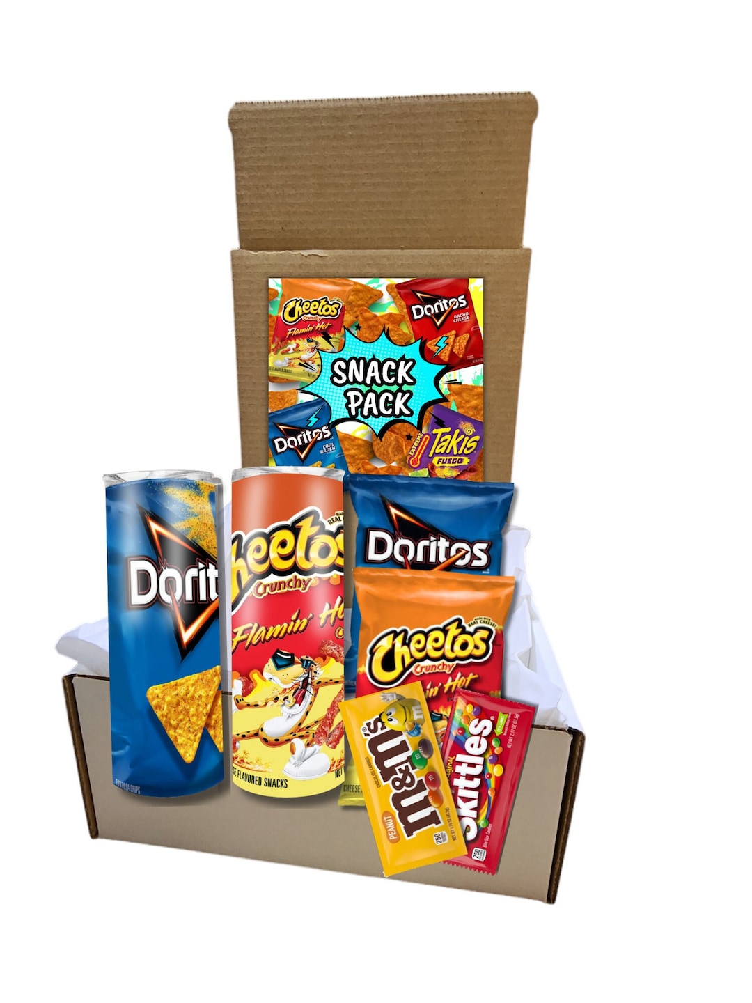 Snack Pack Gift Box, Movie Box, Takis, Easter Basket, Valentine's Day ...