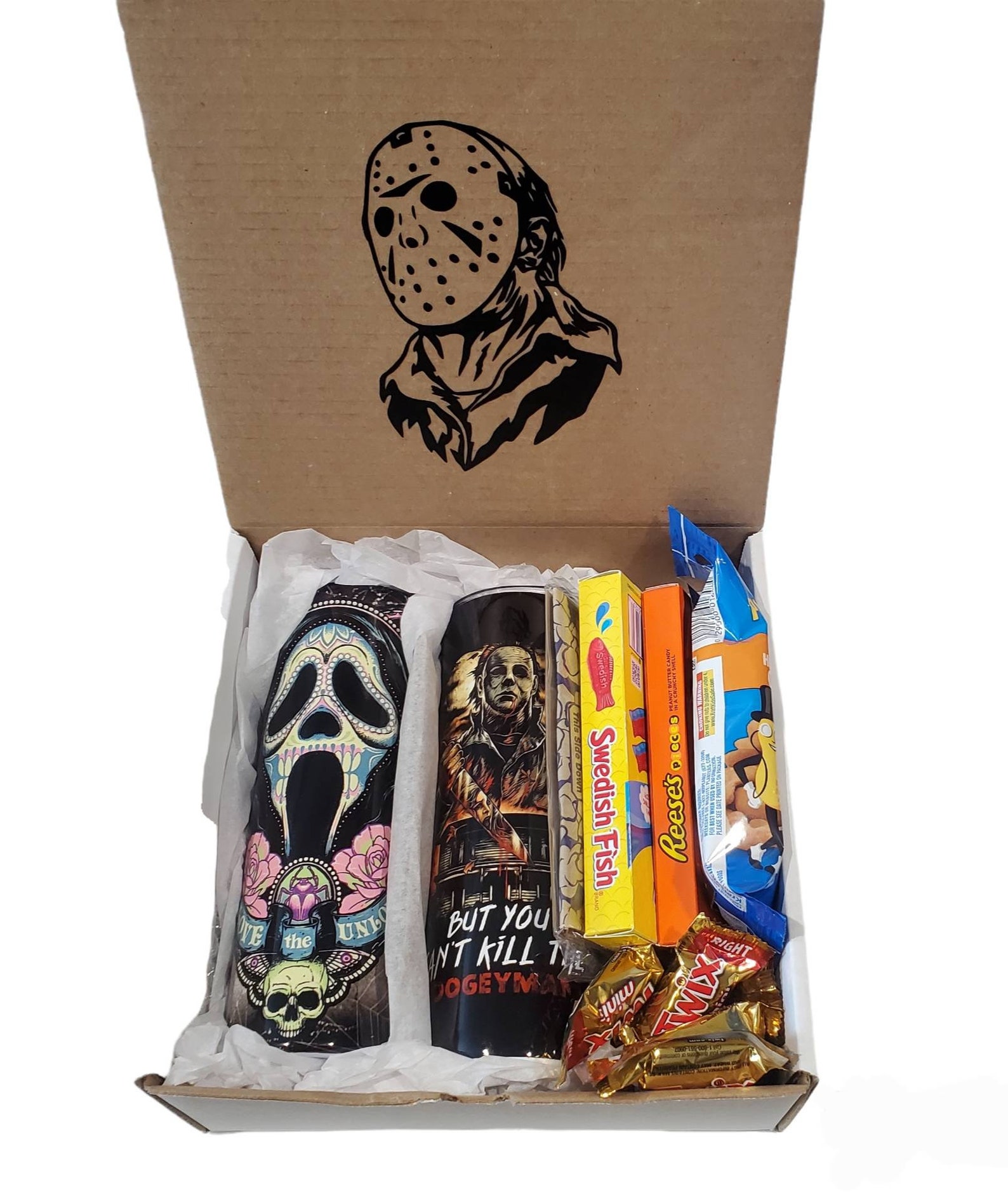 Scary Movie Gift Set, Movie Night, Scary Movie Tumblers, Michael Myers ...