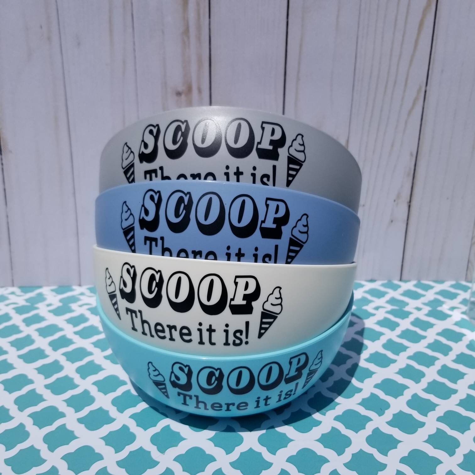 Personalized Ice Cream Bowl Ice Cream gift Ice cream kit | Etsy