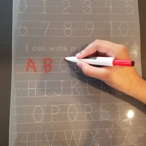 Early Learning Abc, Tracing Mat, Dry Erase Tracing Mat, Dry Erase Board ...
