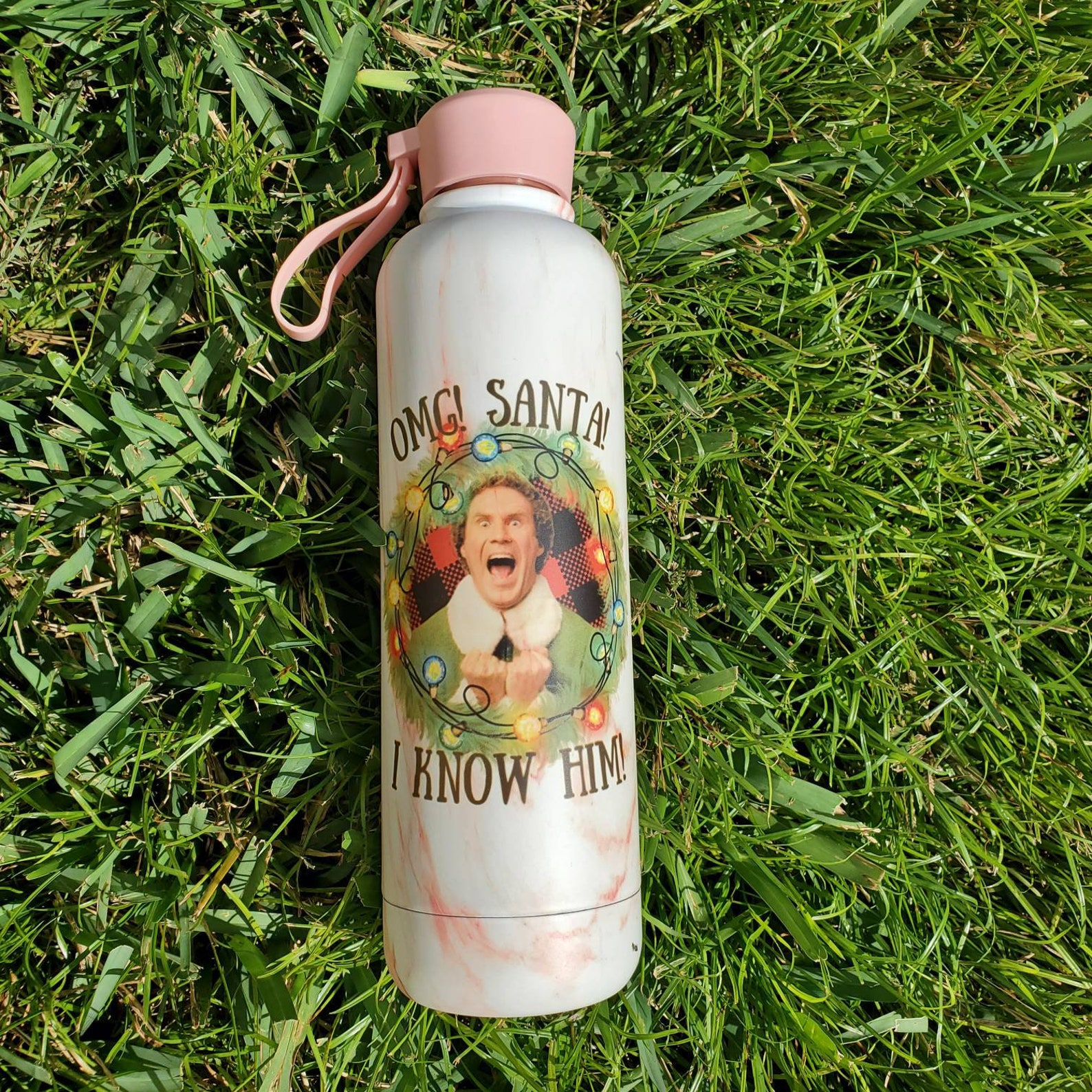Christmas Elf Tumbler Elf Water Bottle Buddy Elf I Know - Etsy