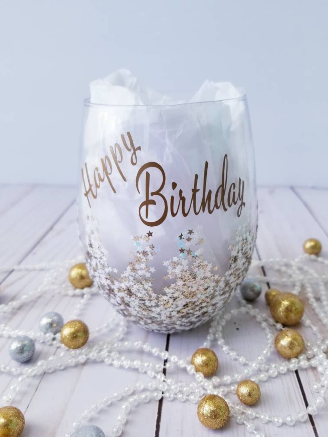 Happy Birthday Glass 20.5 Oz Birthday Glass Birthday Drinks | Etsy