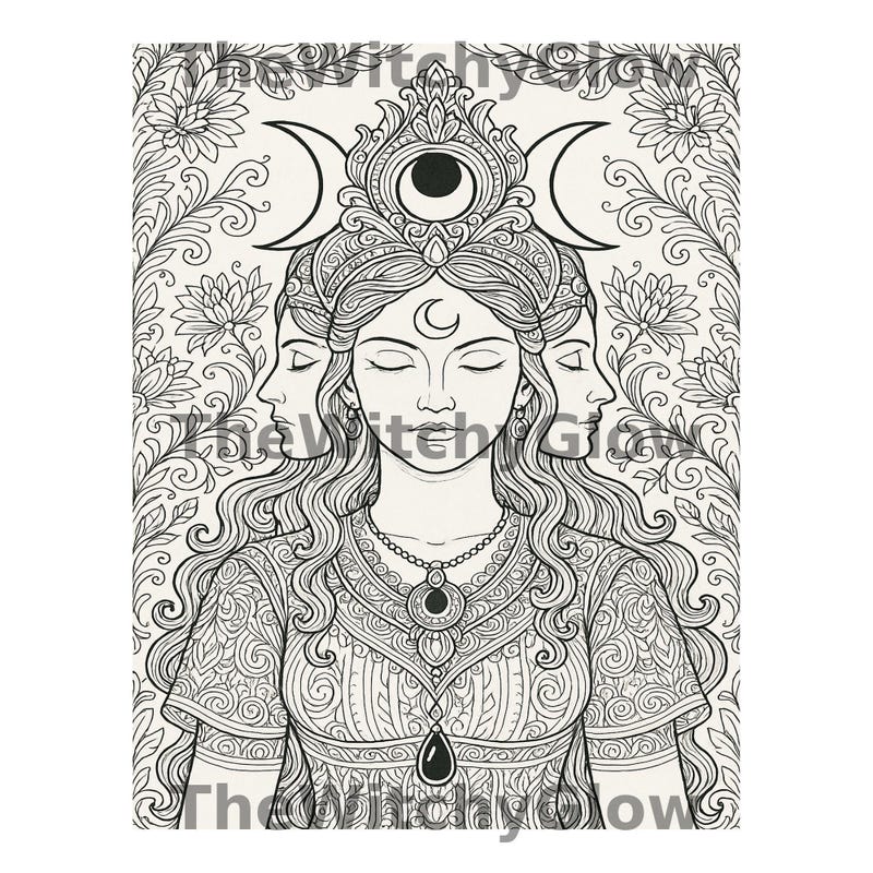 Goddess Coloring - Etsy