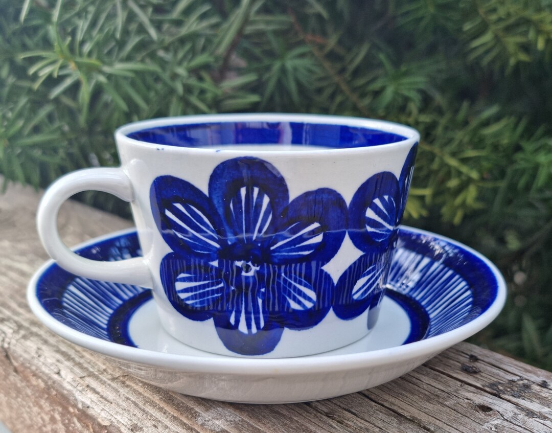 Arabia Samba Tea Cup and Saucer New Condition Arabia Finland Ulla ...