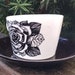 Arabia Musta Ruusu/black Rose Tea Cup and Saucer Esteri Tomula - Etsy