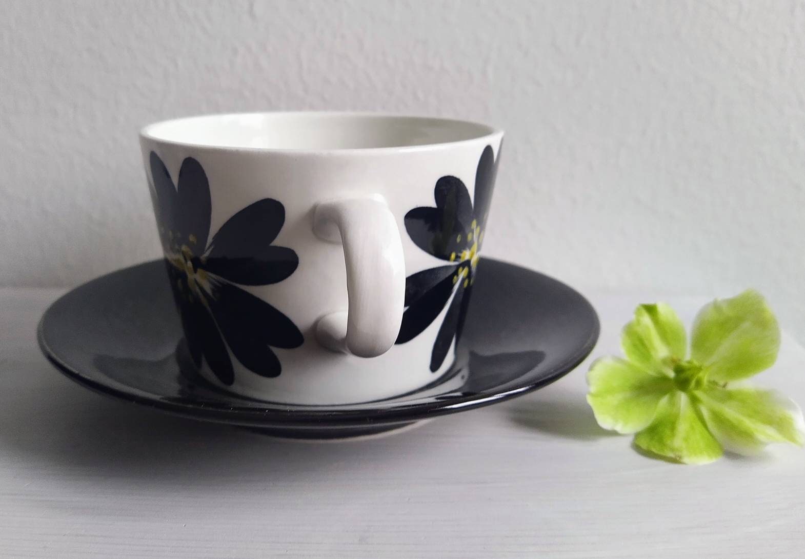 Arabia Rare Handpainted Lea Tea Cup and Saucer New Condition Arabia ...