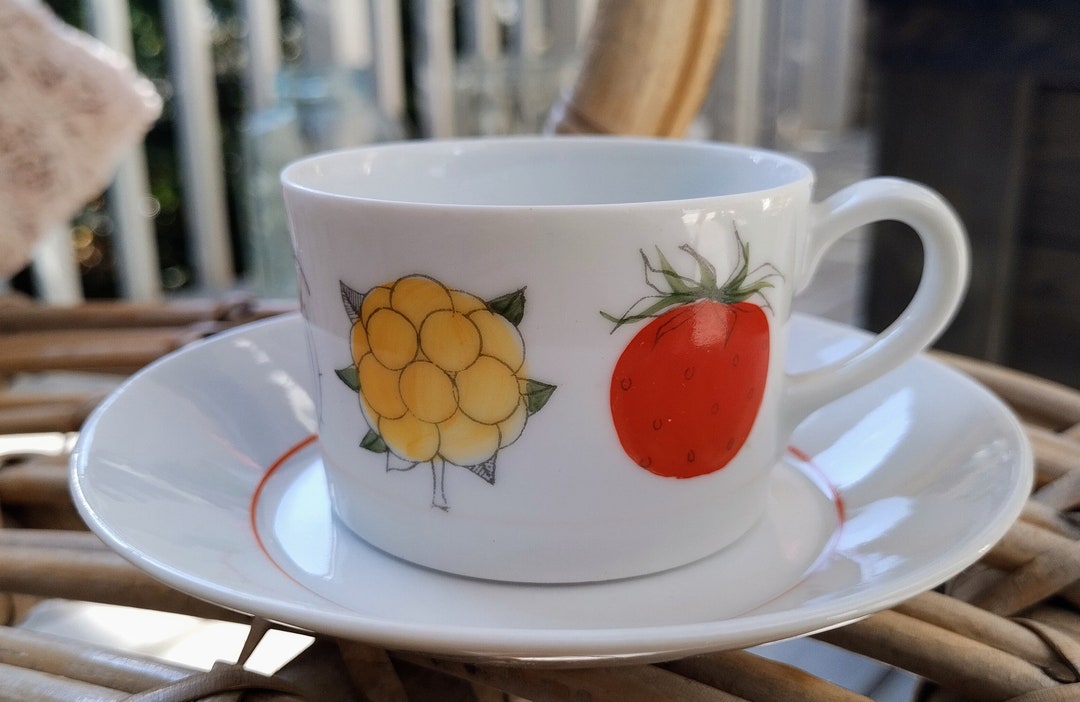 Arabia Marjat Berries NEW Coffee Cup Arabia Finland Esteri Tomula - Etsy