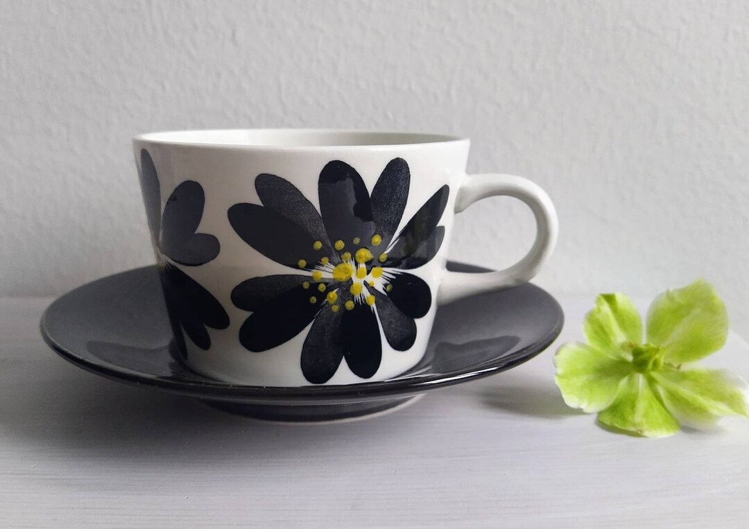 Arabia Lea Tea Cup and Saucer New Condition Arabia Finland Raija ...