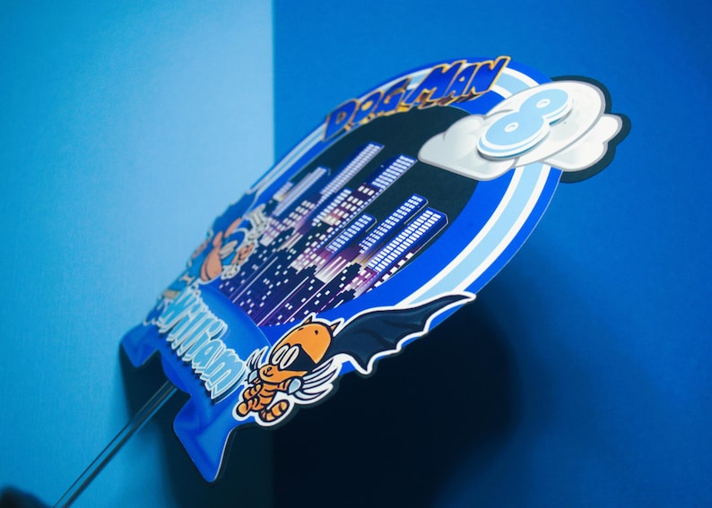 Personalized Dogman Birthday Cake Topper: Birthday Party Decor - Etsy