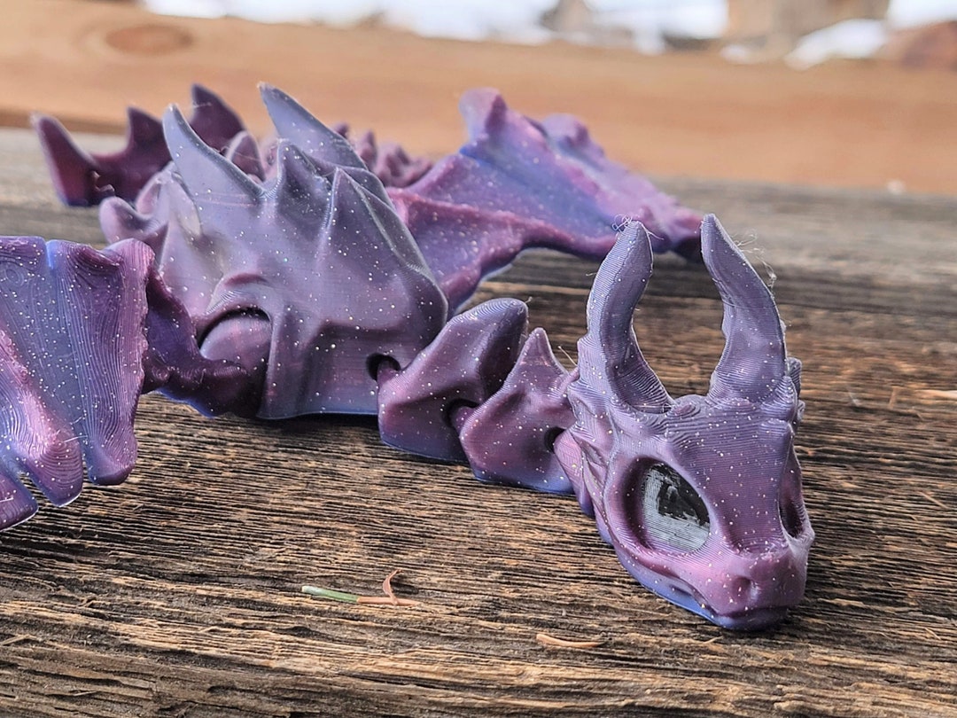 Articulated Skeleton Dragon Fidget Toy, Sensory Bone Dragon, ADHD ...