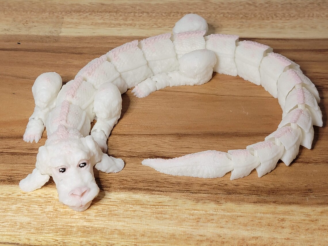 Dual Color Articulated Falcor Fidget Toy Falcor Luck Dragon - Etsy