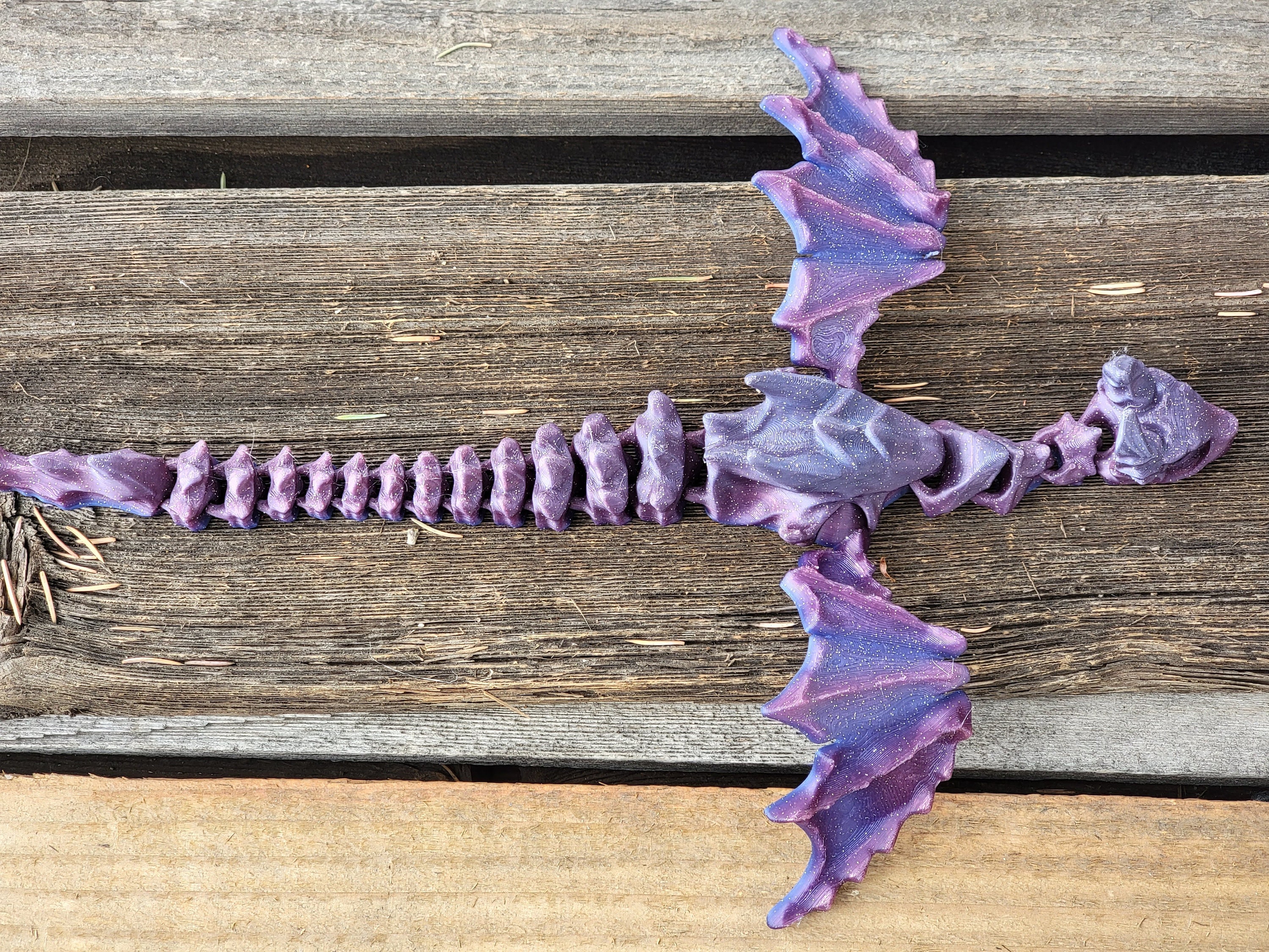 Articulated Skeleton Dragon Fidget Toy Sensory Bone Dragon - Etsy