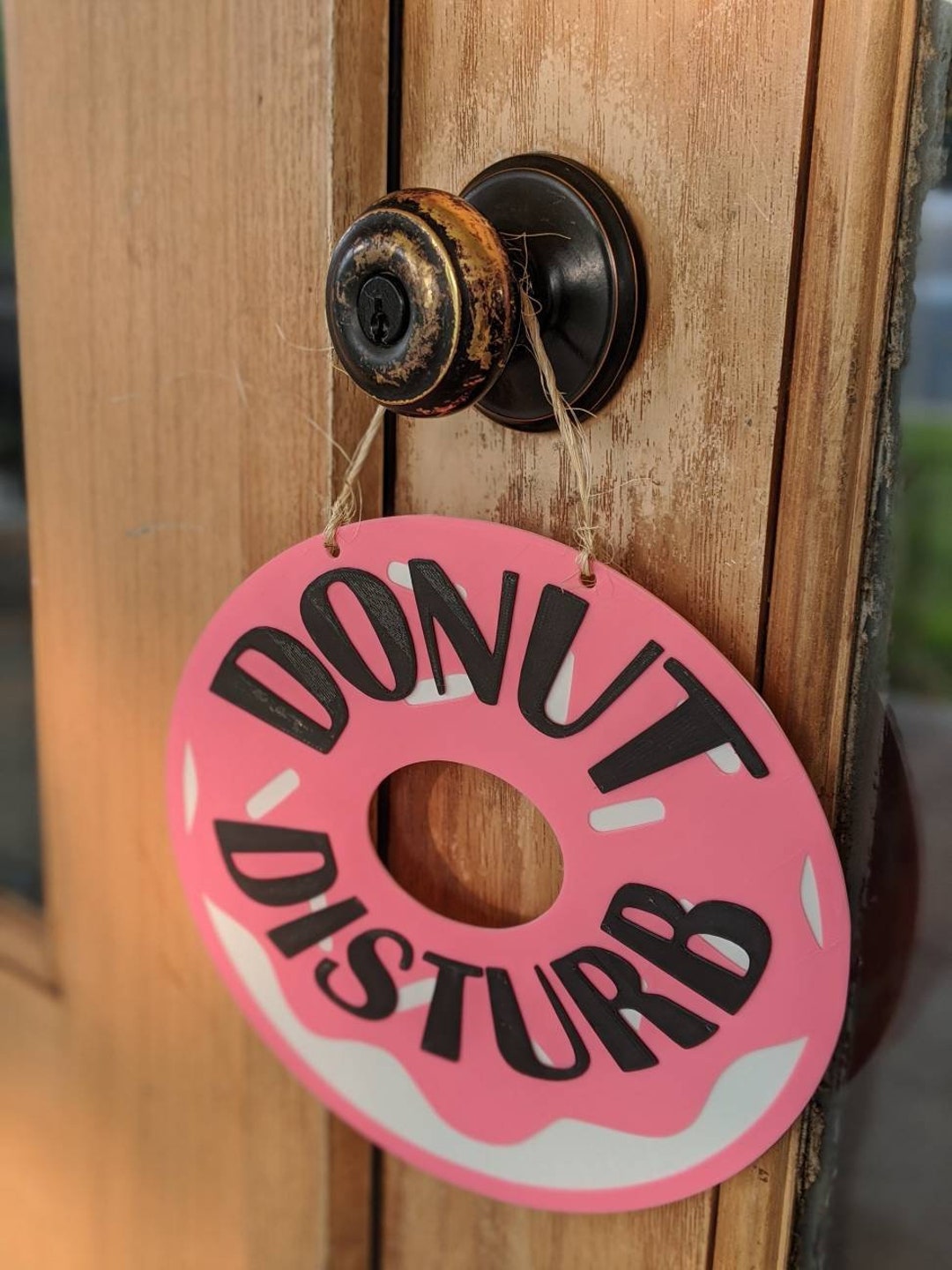 Donut Disturb Sign, 3D Printed Sign, Home Decor, Custom Gifts for ...