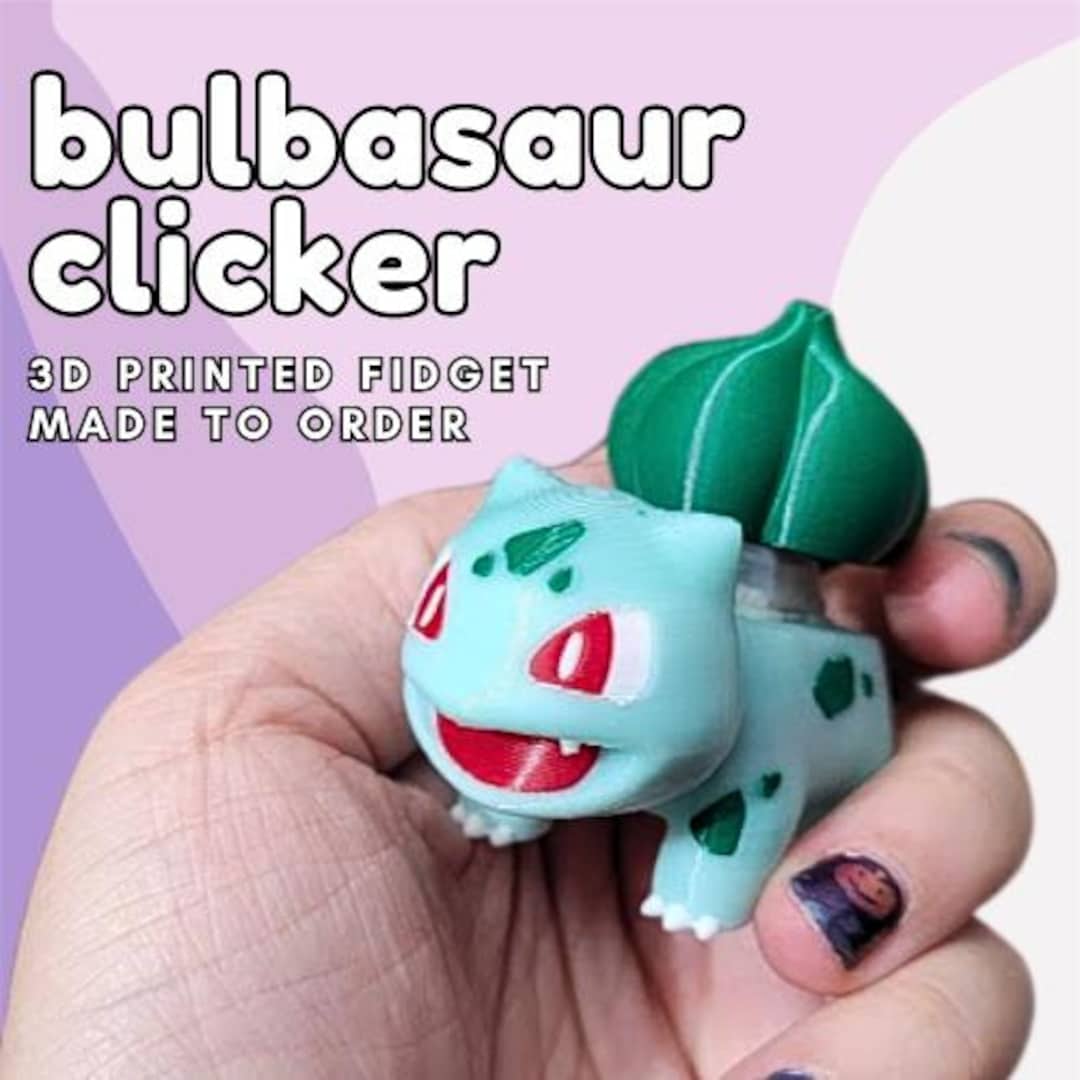Bulbasaur Clicker, Pokemon Fidget, Keyboard Clicker, Cute Fidget Toy - Etsy