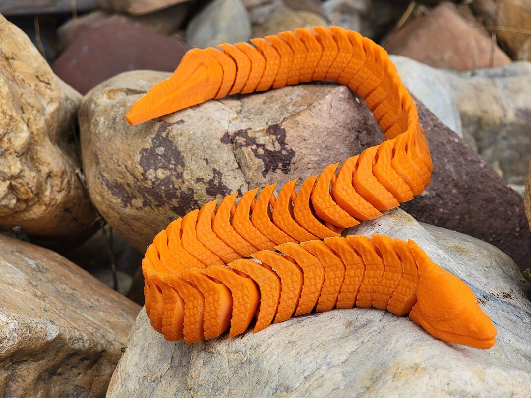 Eddie the Eel, Articulated Eel, Moray Eel Toy, Desk Fidget Toy, Sensory ...