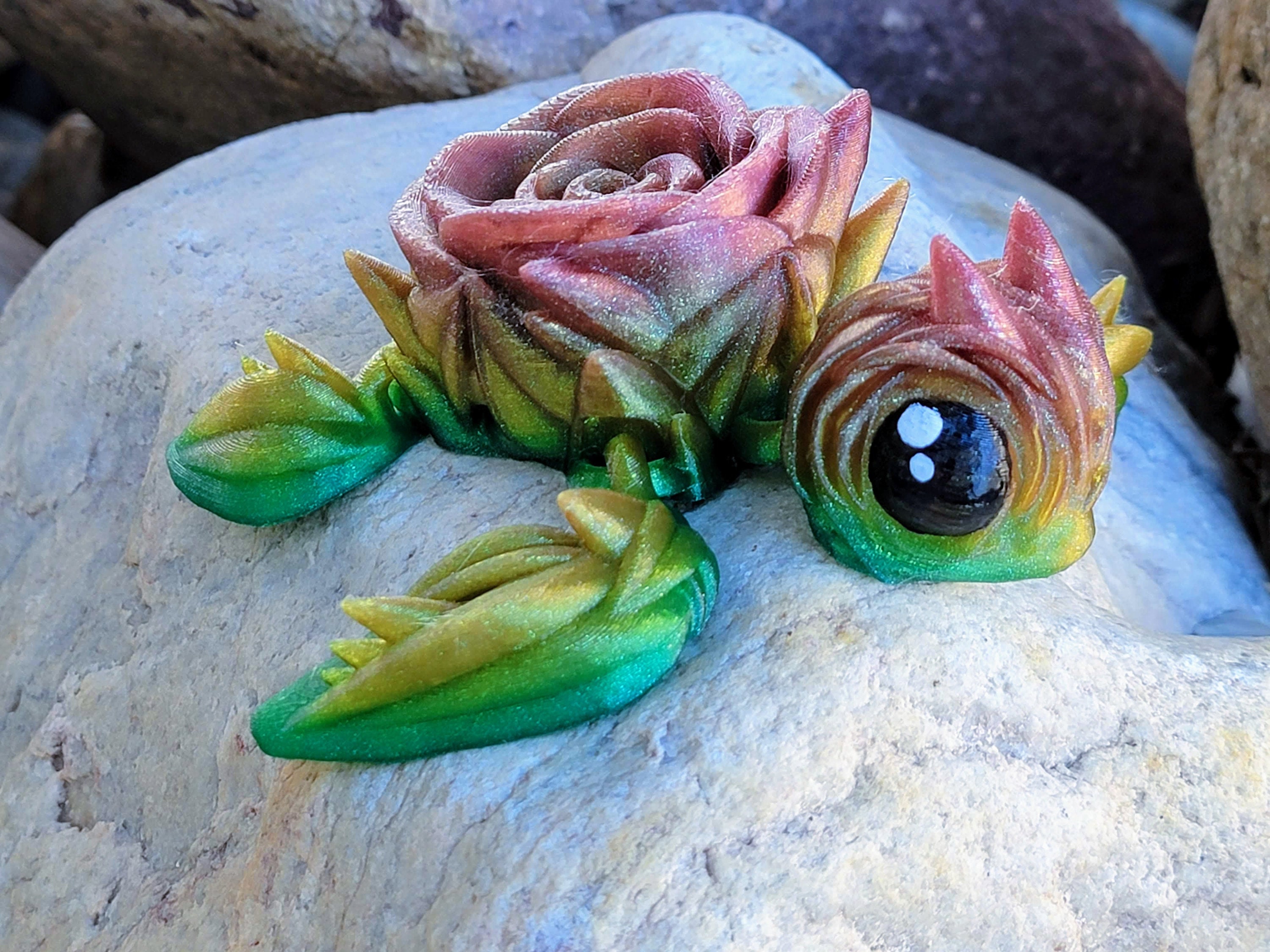 Articulated Rose Turtle Cute 3D Printed Turtle Toy Custom - Etsy