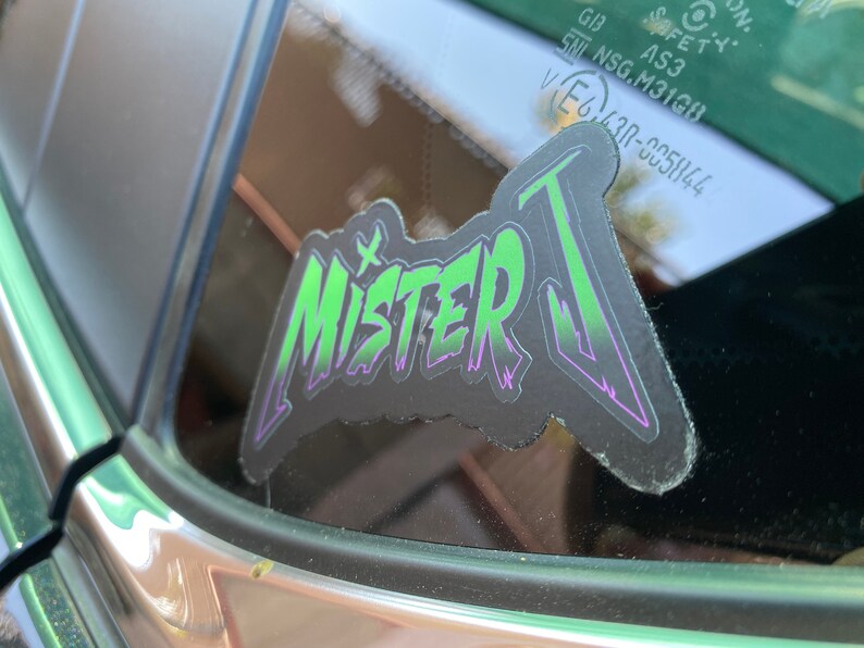 Clear Mister J Logo Vinyl Sticker - Etsy
