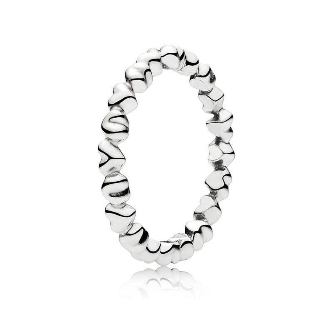 Pandora Chain of Hearts Stackable Ring Ale S925 Retired - Etsy
