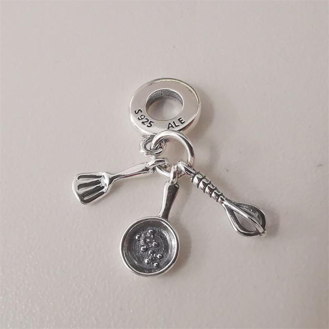 Pandora 925 Spatula Frying Pan Whisk Dangle Charm - Etsy