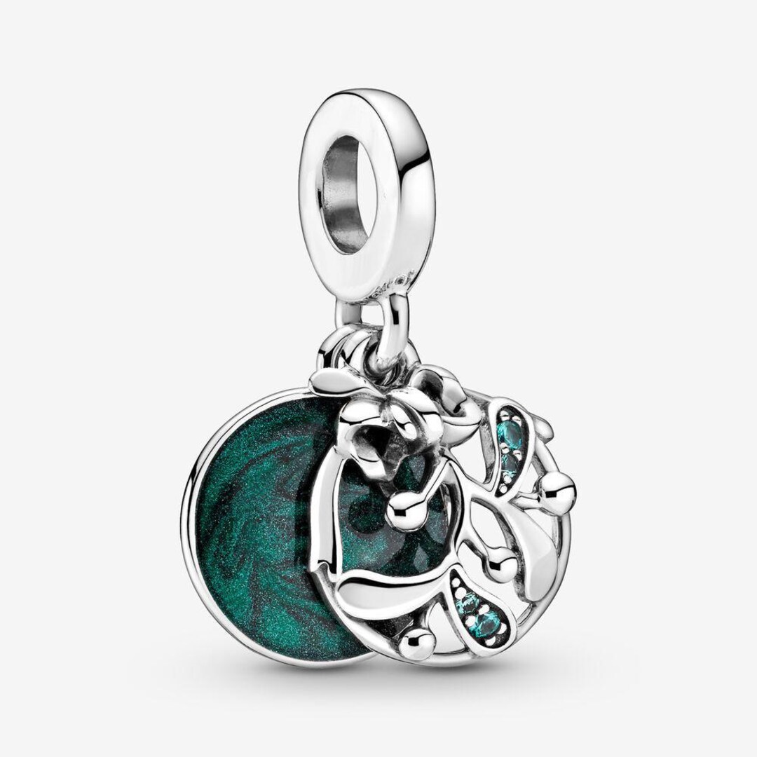 Silver Pandora Christmas Mistletoe Dangle Charm Ale S925 - Etsy