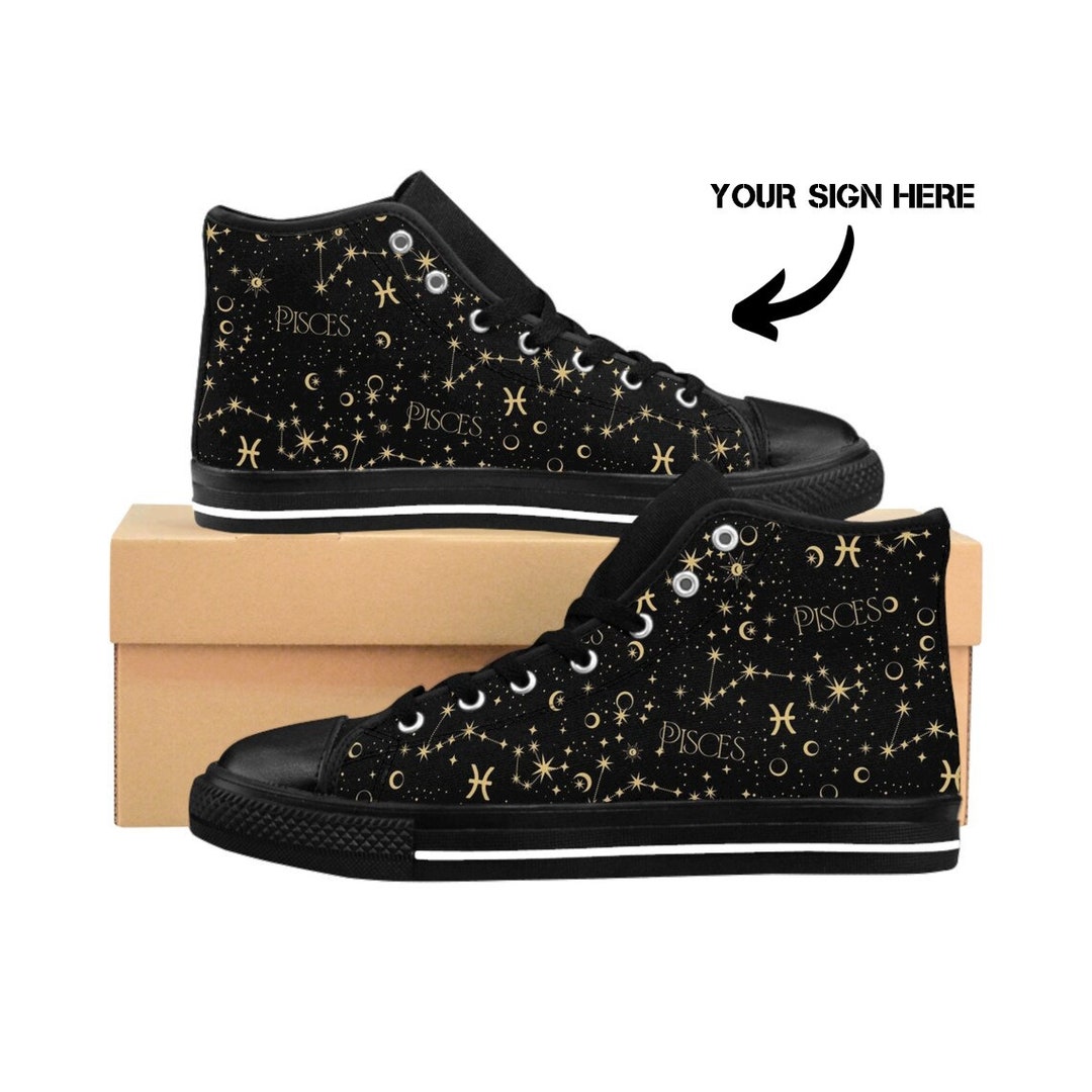 Women's Zodiac Shoes | Star Shoes With Constellations | Astrology Gifts ...