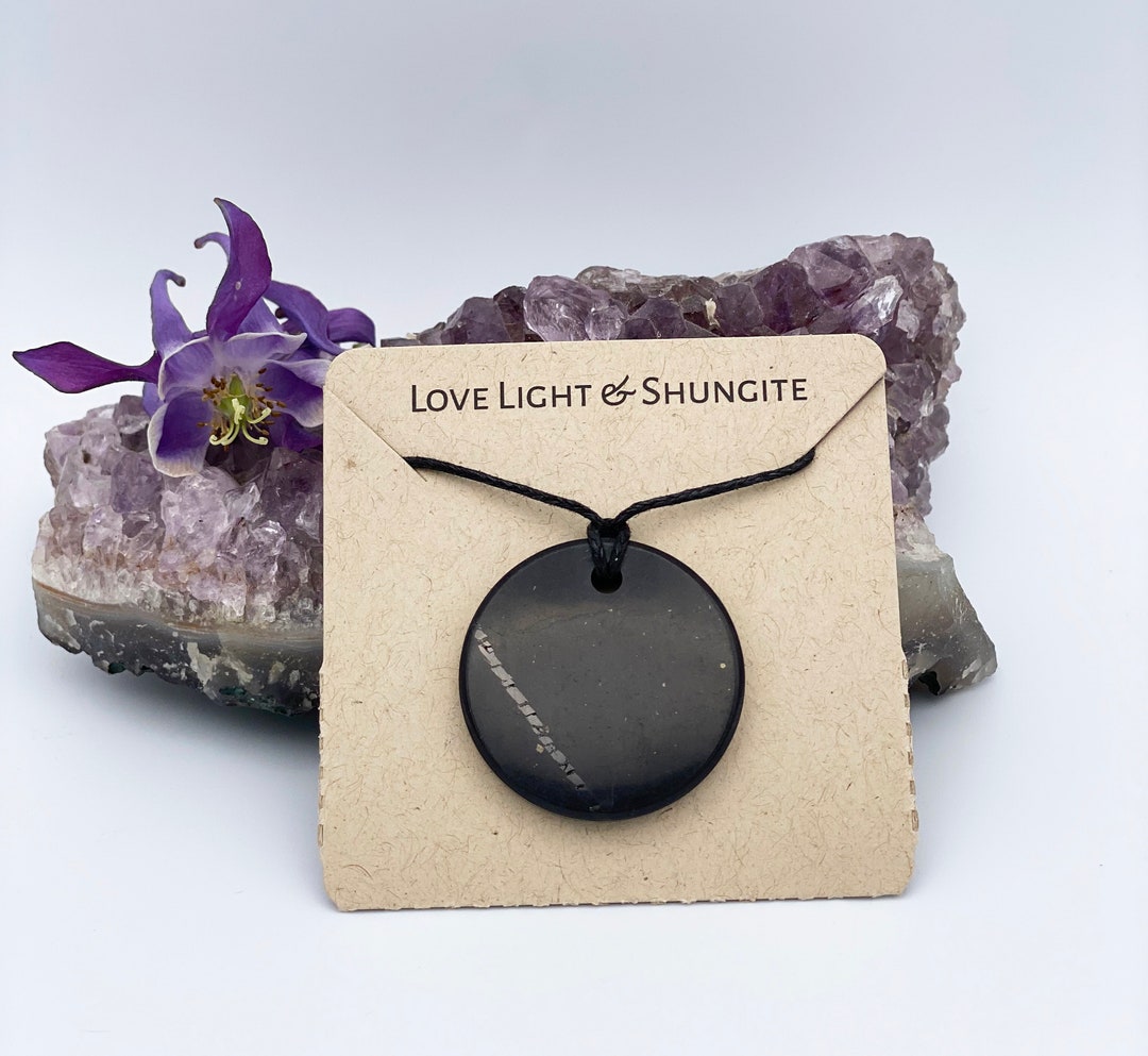 Shungite Pendant |3cm Emf Protection Empath Protection Shungite Jewelry ...