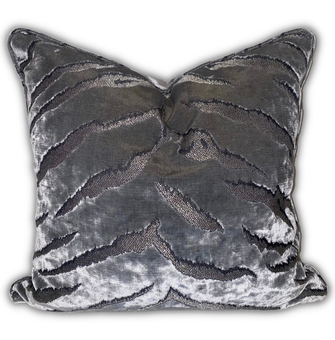 Bengal Tiger Velvet Cushion- Mokum Textiles Designed by Catherine ...